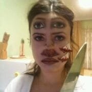 Pretty Creepy and Disturbing Illusion Face Halloween Makeup - Blurmark